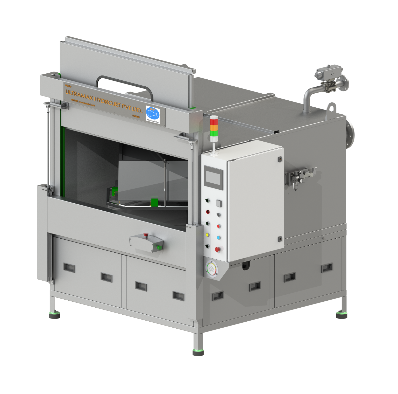 HVAC AHU Filter Cleaning & Drying Machine | Hydrojet